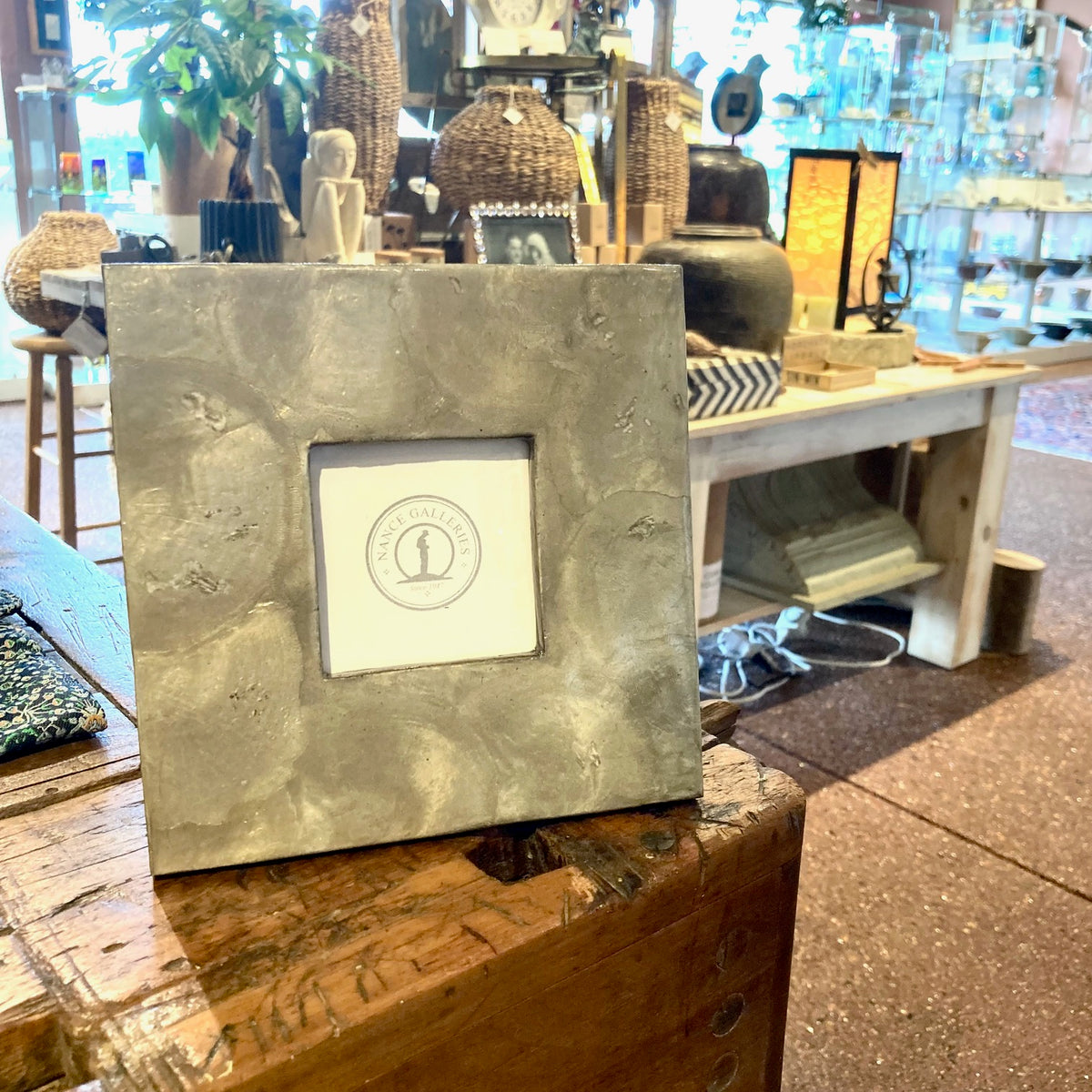 Silver Pewter Capiz Shell Frame 3" x 3" – Nance Galleries