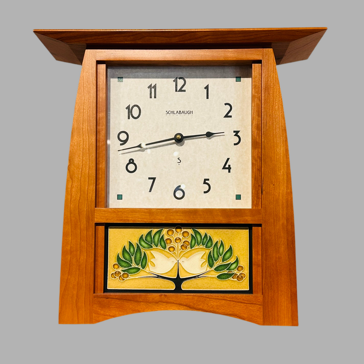 Cherry Craftsman Clock – Nance Galleries