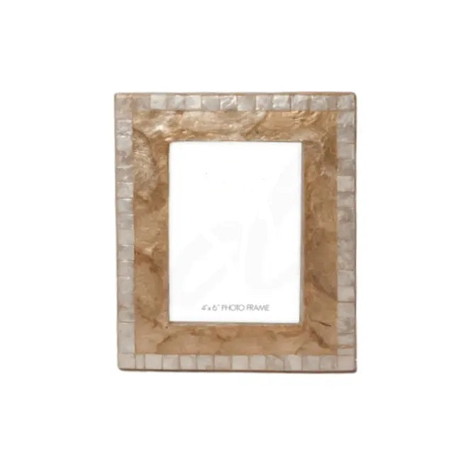 Golden Mosaic Capiz Shell Frame 4"x6" – Nance Galleries