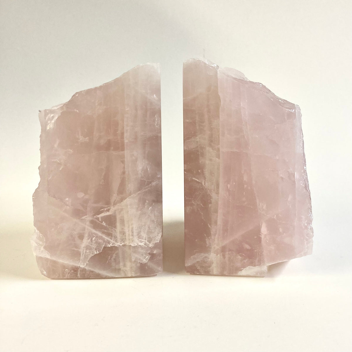Rose Quartz Bookends – Nance Galleries