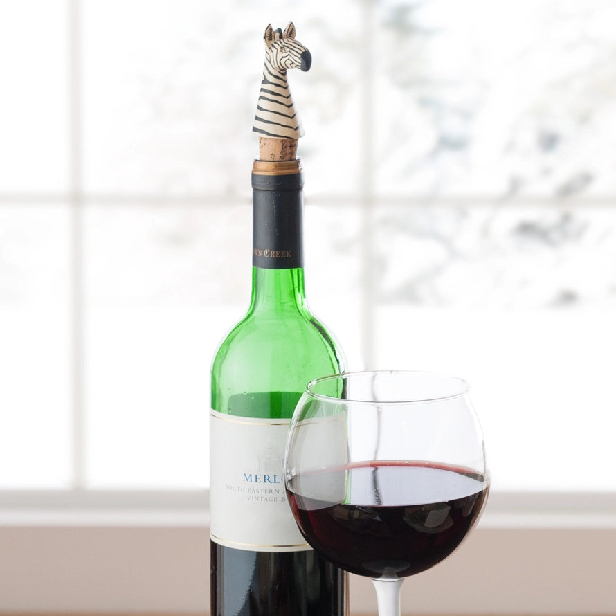 Zebra Bottle Topper – Nance Galleries