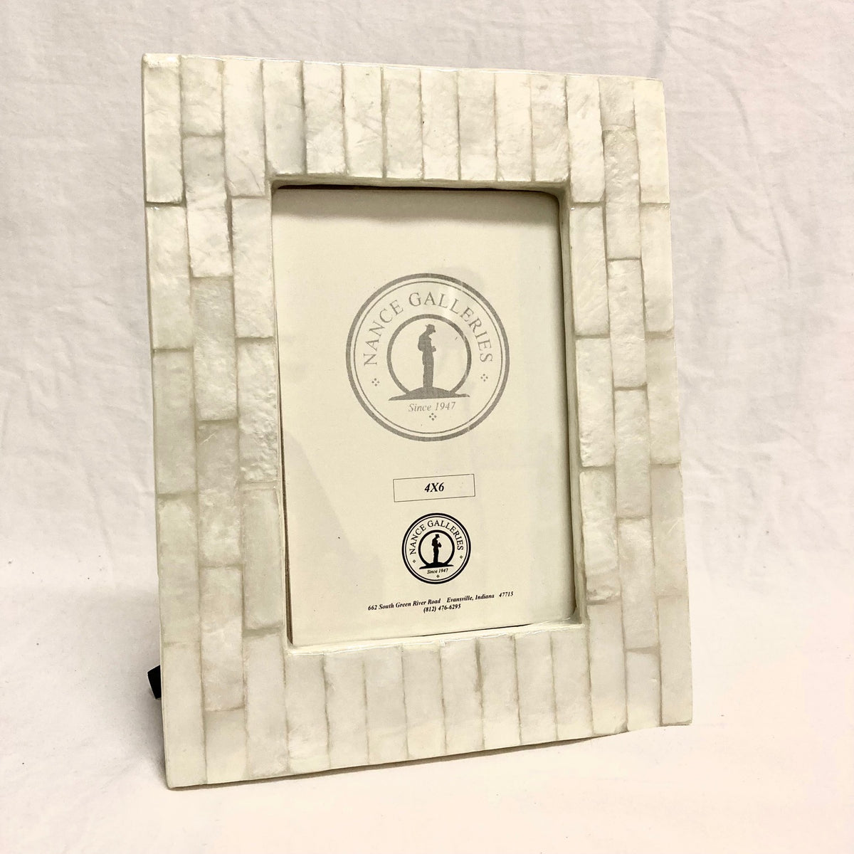 White Capiz Shell Frame 4"x6" – Nance Galleries